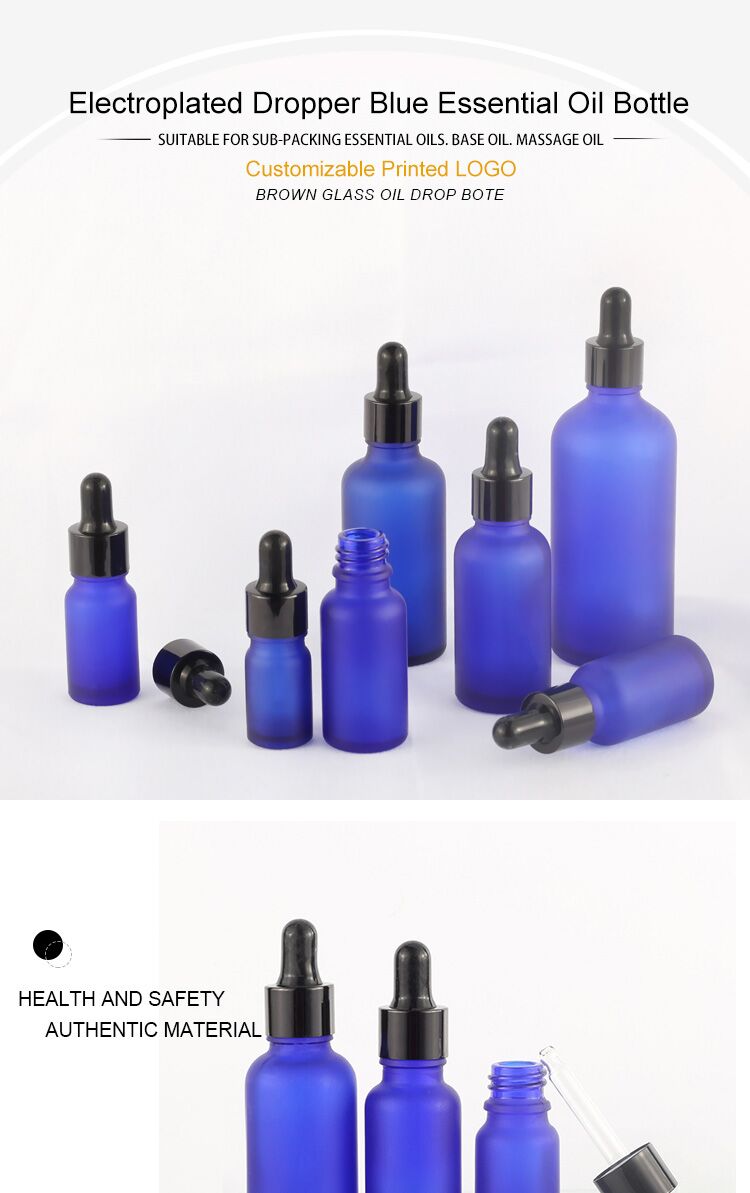 Blue Dropper Bottle - RT Packaging