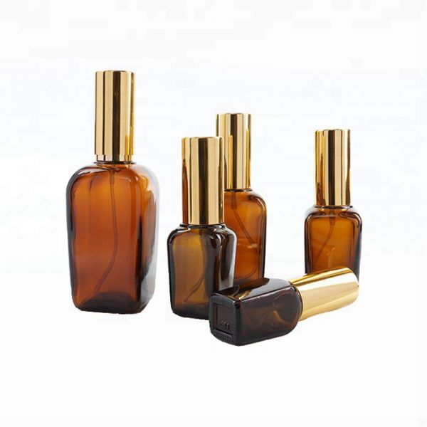 Amber Square Dropper Bottle - RT Packaging