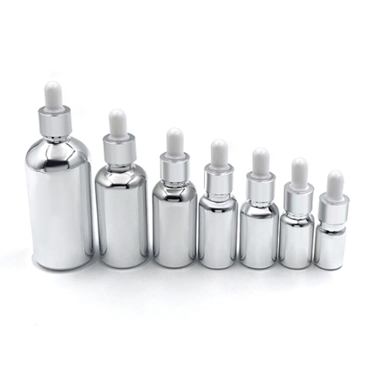 Silver Paint Coated Dropper Bottle - RT Packaging